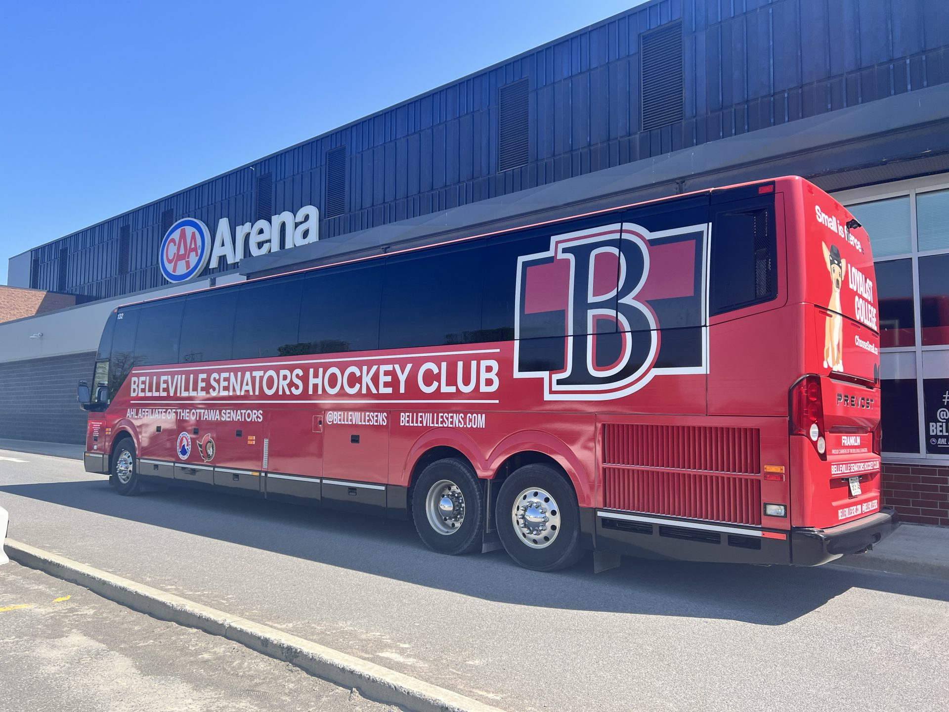 Belleville Sens unveil new bus wrap, in partnership with Loyalist ...