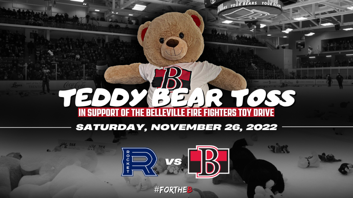 Teddy Bear Toss returns to CAA Arena, in support of Belleville ...