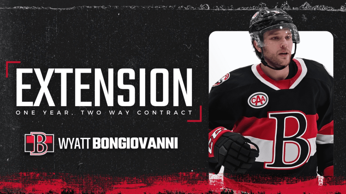 Senators sign forward Wyatt Bongiovanni to one-year, two-way contract extension – Belleville Sens