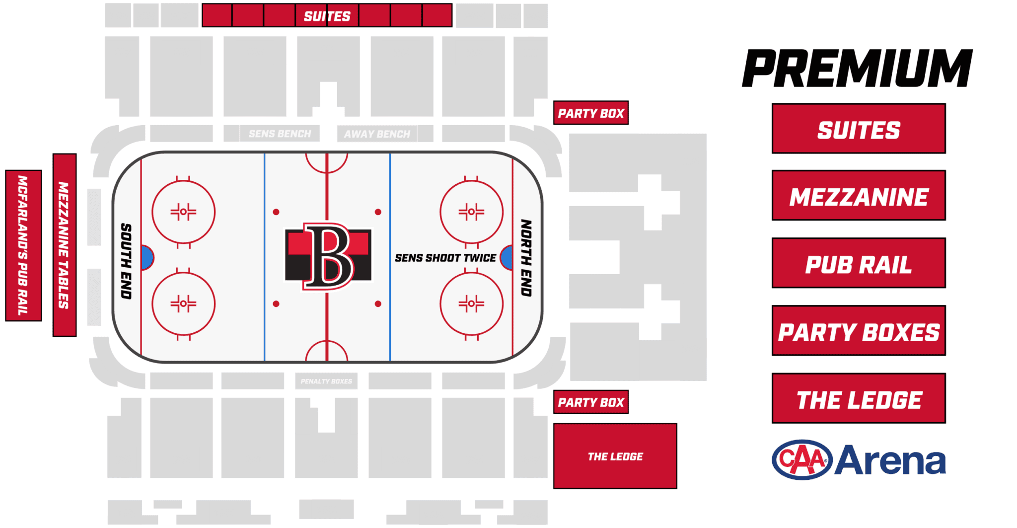 Premium Seating & Suites – Belleville Sens